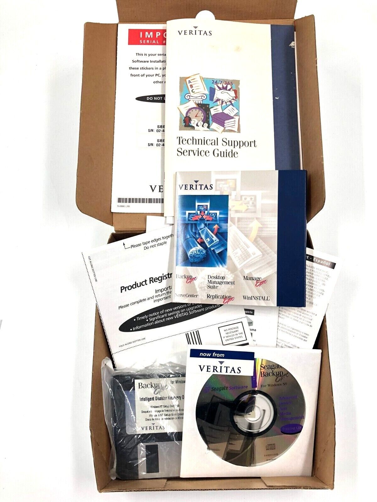 Veritas Backup Software Desktop CD's & Manual EXEC - YouElectric