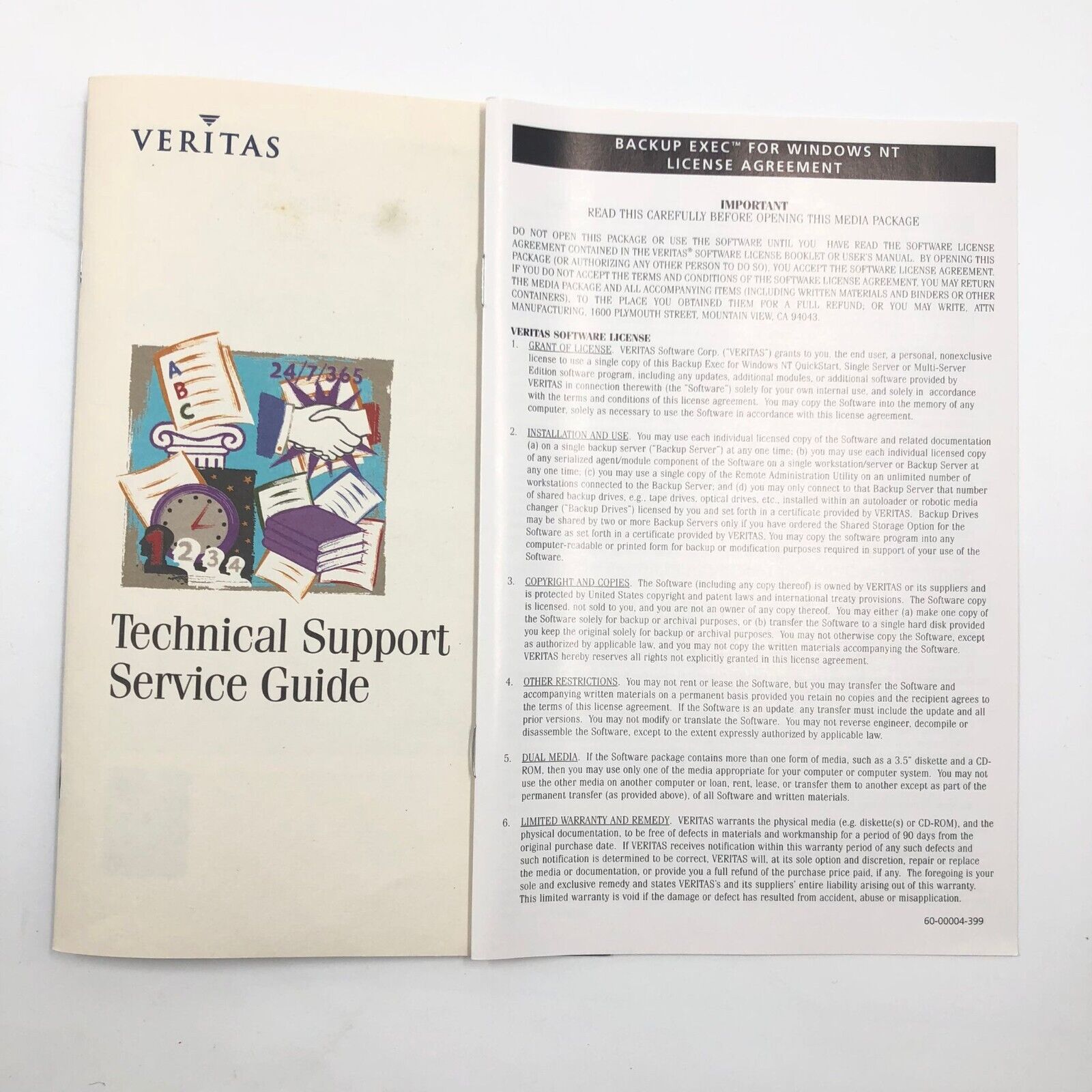 Veritas Backup Software Desktop CD's & Manual EXEC - YouElectric